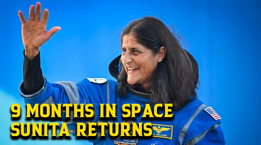 Sunita Williams Returns to Earth with a Smile After Nine-Month ISS Mission